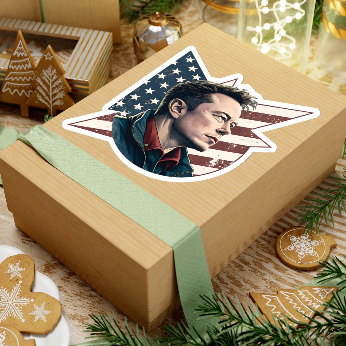 Elon Musk US Patriot Sticker Trump Collaborator in the Department of ...