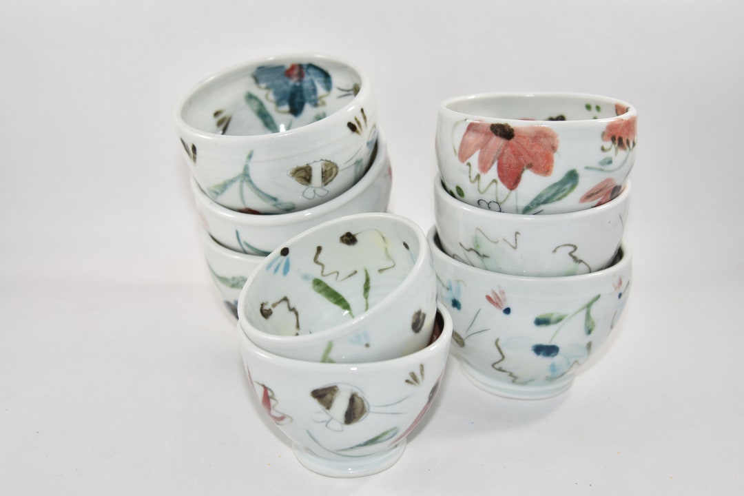 Small Handmade Salsa Bowls. Yogurt Cups. Tea Bowls. - Etsy