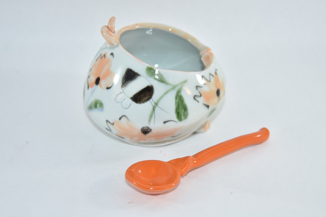 Pottery Salt Pig, French Salt Cellar, Salt Pigs, Salt Box, Sugar Bowl ...