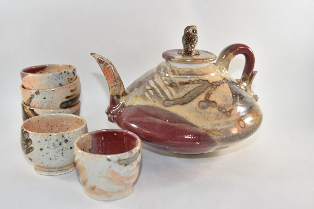 Rare and Unique Tea Pot With Contemporary Shino Glaze. Ceramic - Etsy