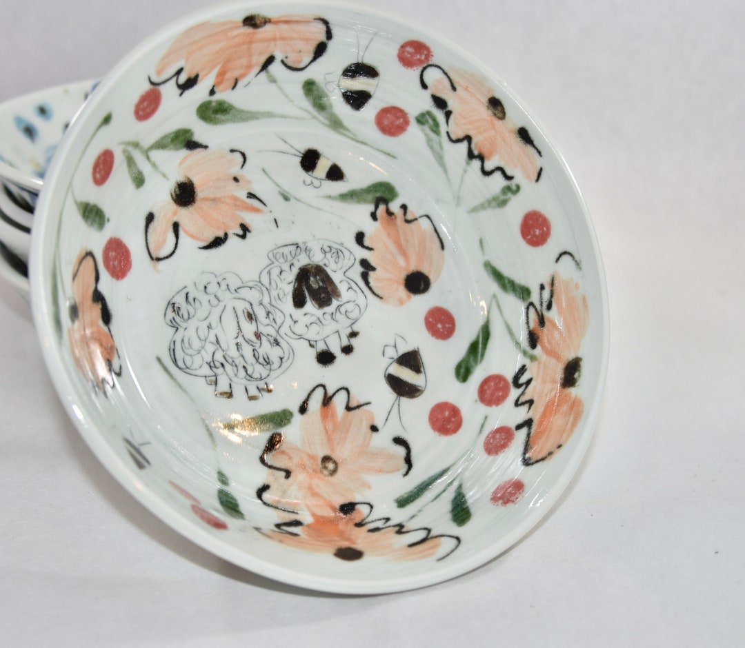 Pasta Bowls With Sheep. Pottery Bowl With Ewe. - Etsy