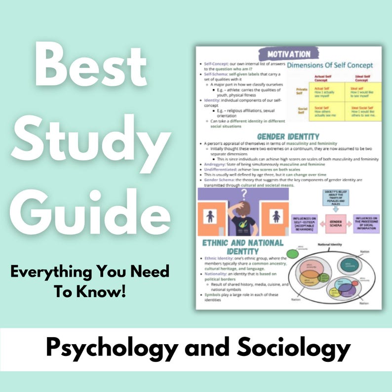 100+ Pages Psychology and Sociology Bundle Package | Nurse Study Notes ...