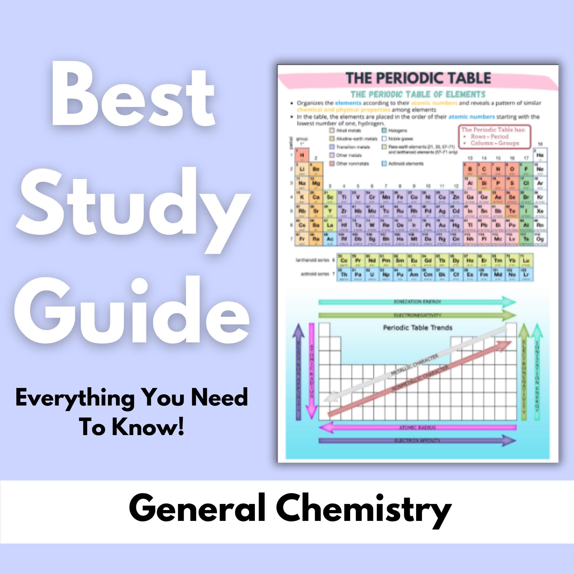 30+ Pages of Gen Chemistry Study Notes | Complete Review | Nurse ...