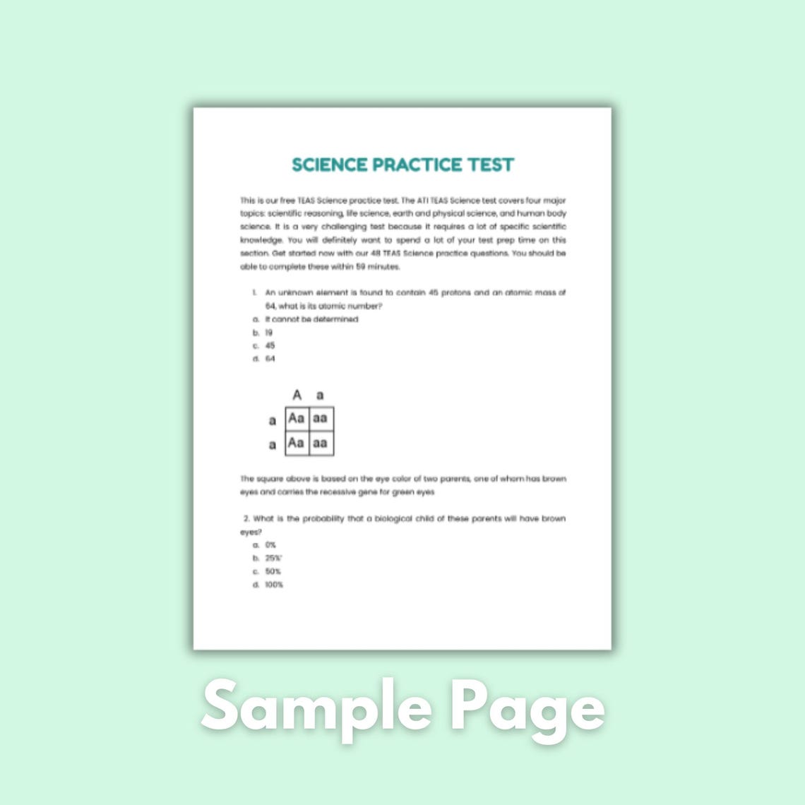 TEAS 7 Practice Test Bundle | 70 Pages | TEAS Notes | Study Notes - Etsy