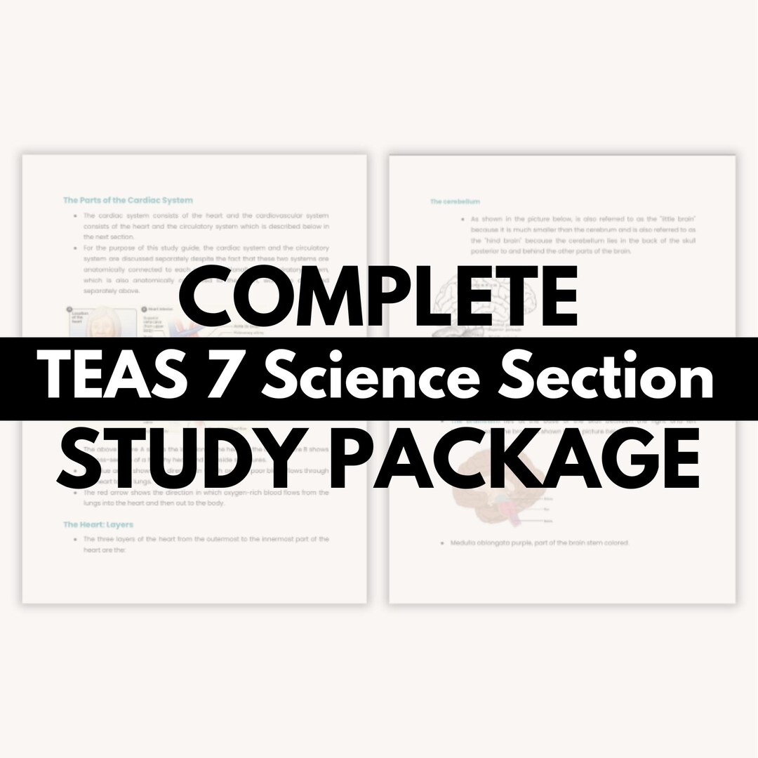 TEAS 7 Science Section Bundle | 53 Pages | TEAS Notes | Study Notes ...
