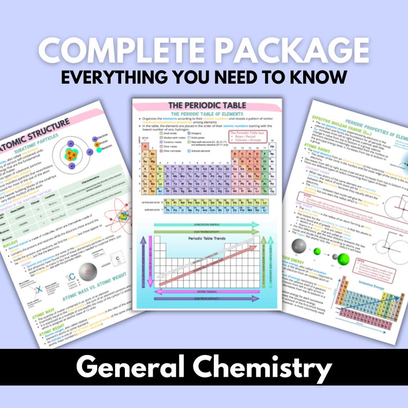 30+ Pages of Gen Chemistry Study Notes | Complete Review | Nurse ...
