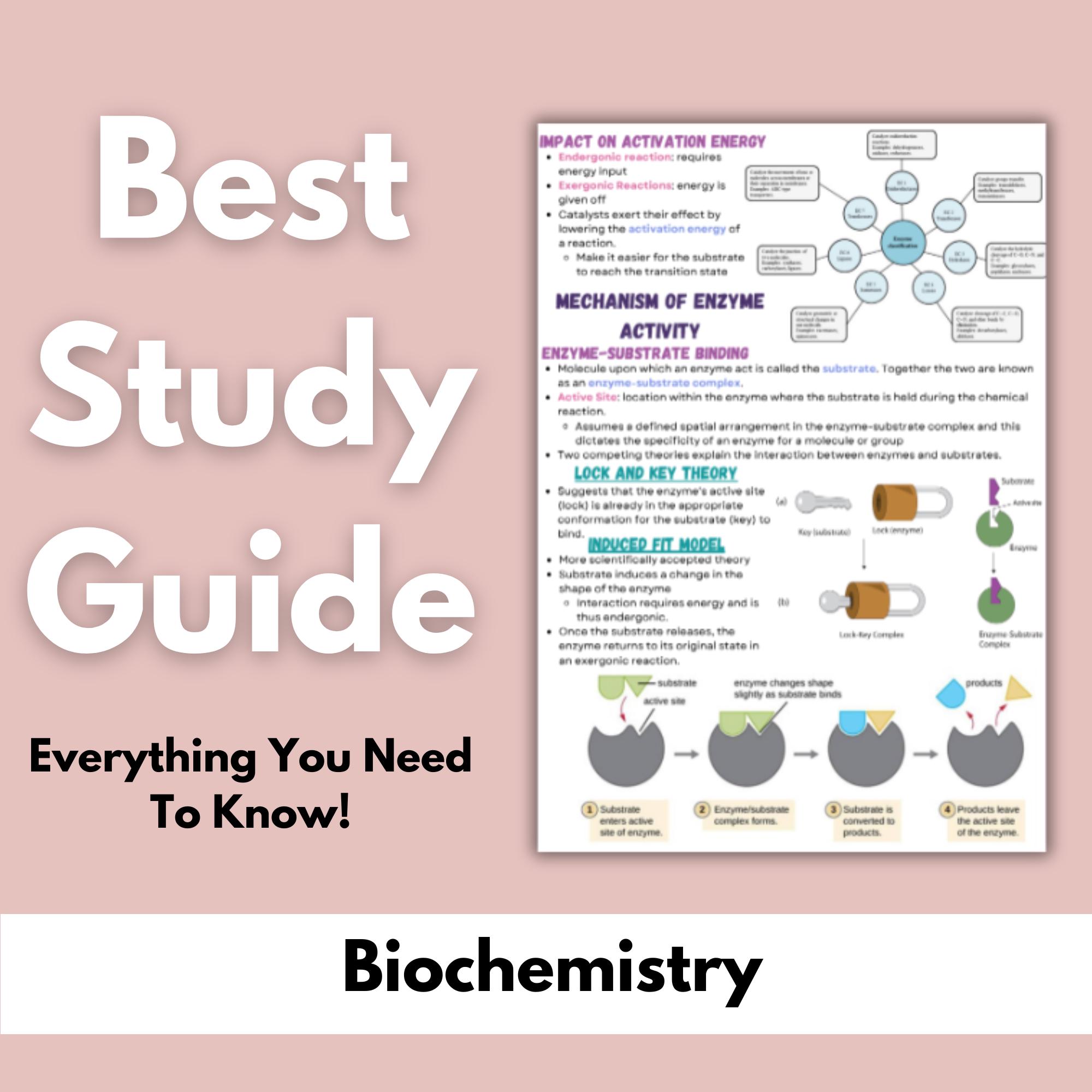 85+ Pages of Biochemistry Study Notes | Complete Review | Nurse Lecture ...