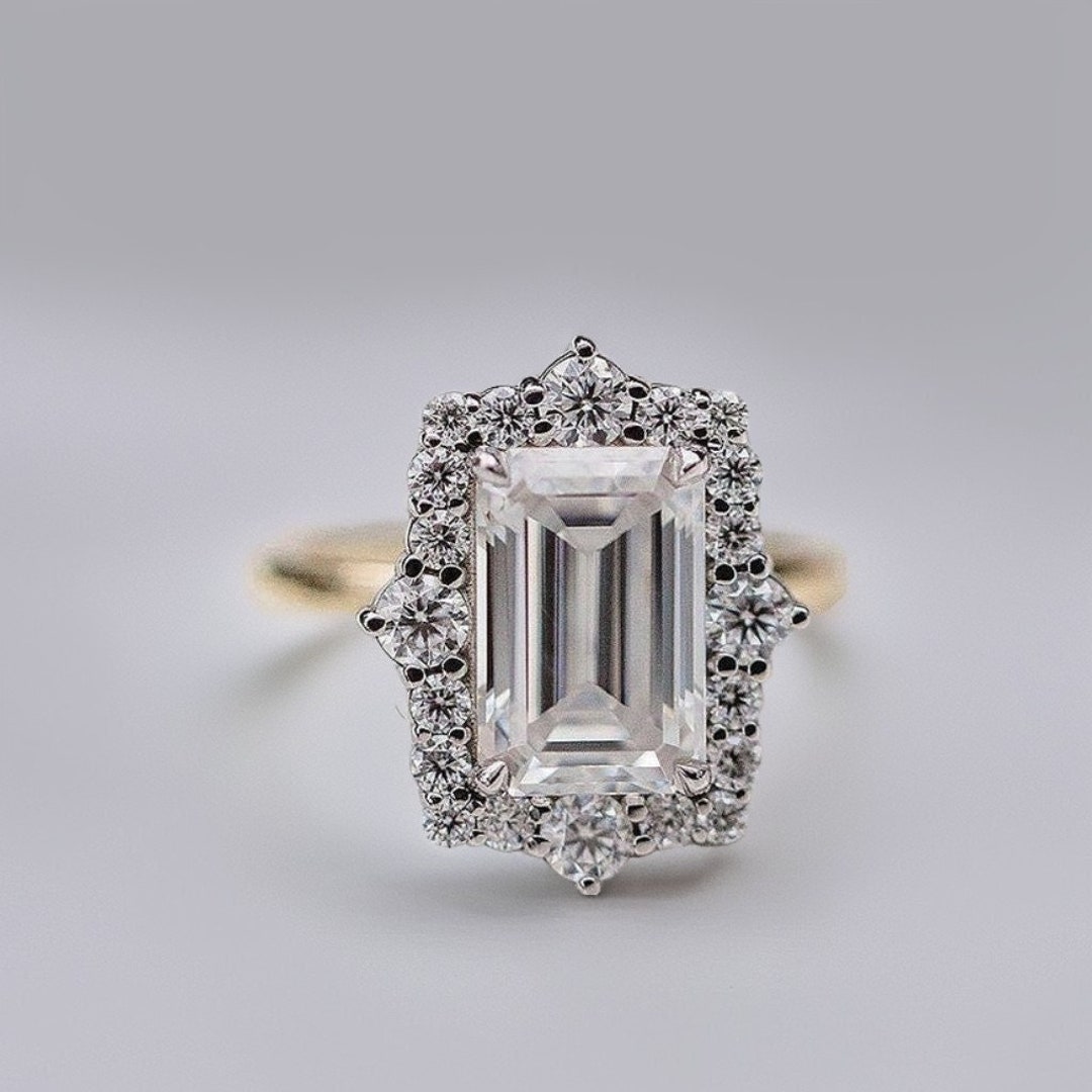 2 ct emerald cut engagement rings store
