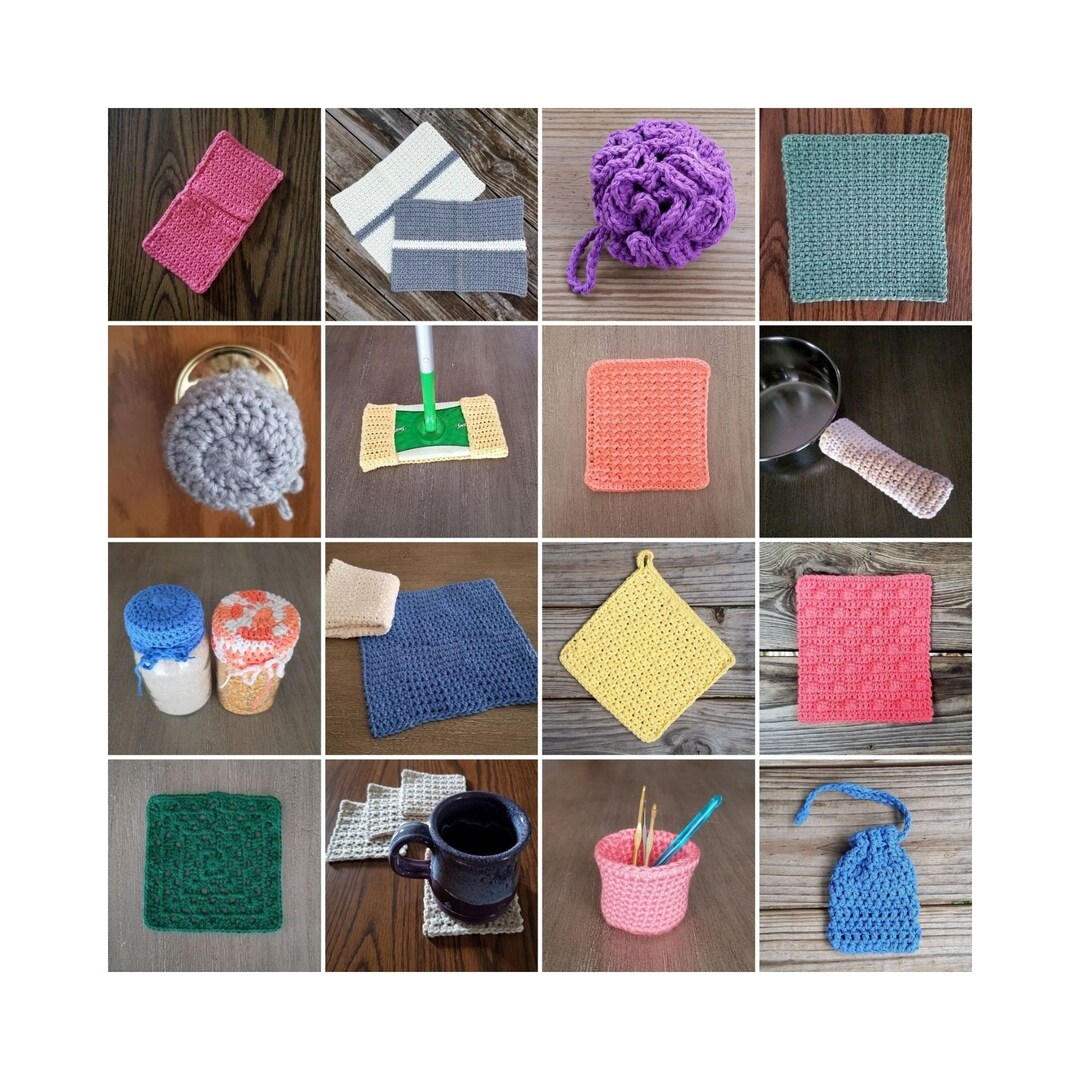 Housewares Crochet Pattern Bundle, PDF Download, Home Decor, Kitchen ...