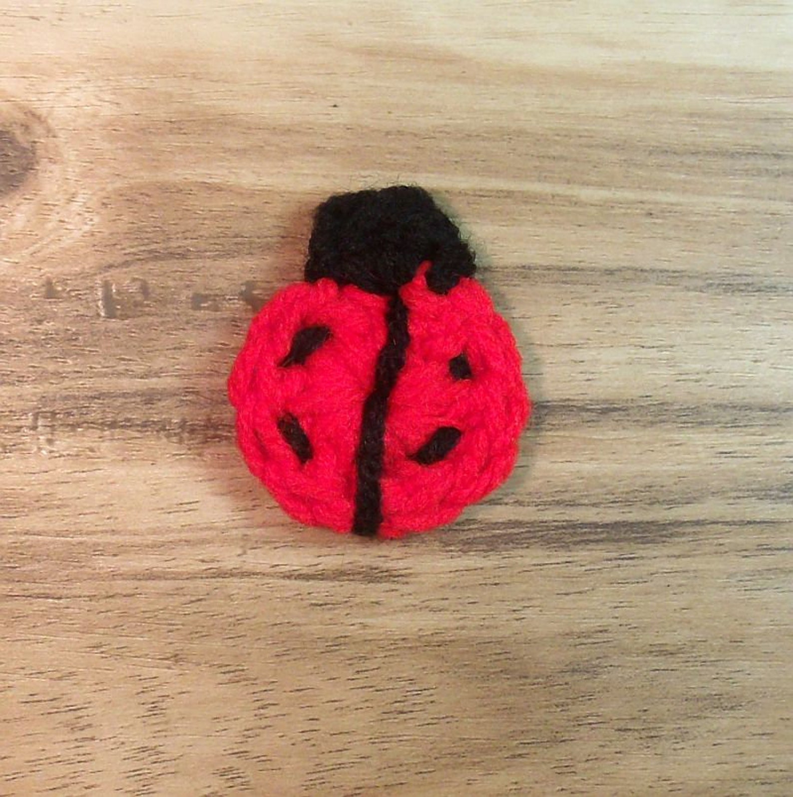 Ladybug Applique Crochet Pattern, PDF Download, Crochet Ladybug Pattern ...