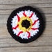 Bloodshot Eyeball Crochet Pattern, Holiday Applique, Halloween Decor ...