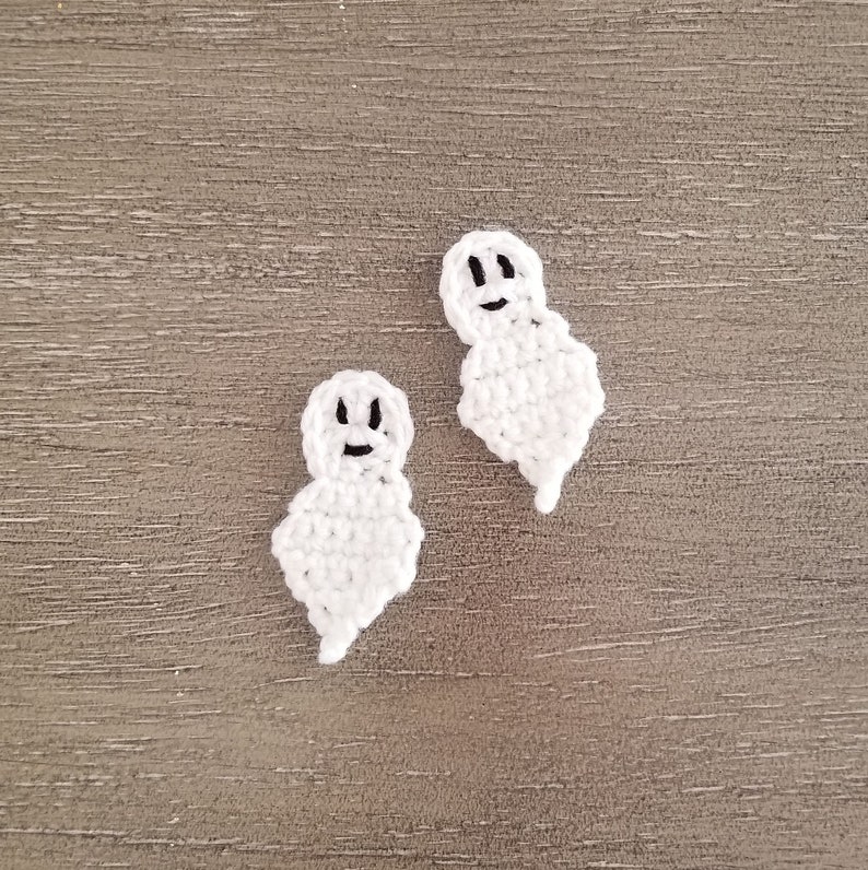 Ghost Applique Crochet Pattern, Halloween Embellishment, PDF Download ...