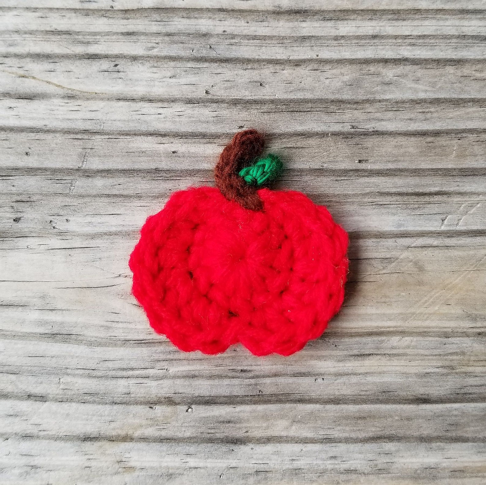 Apple Applique Crochet Pattern, PDF Download, Crochet Food Applique ...