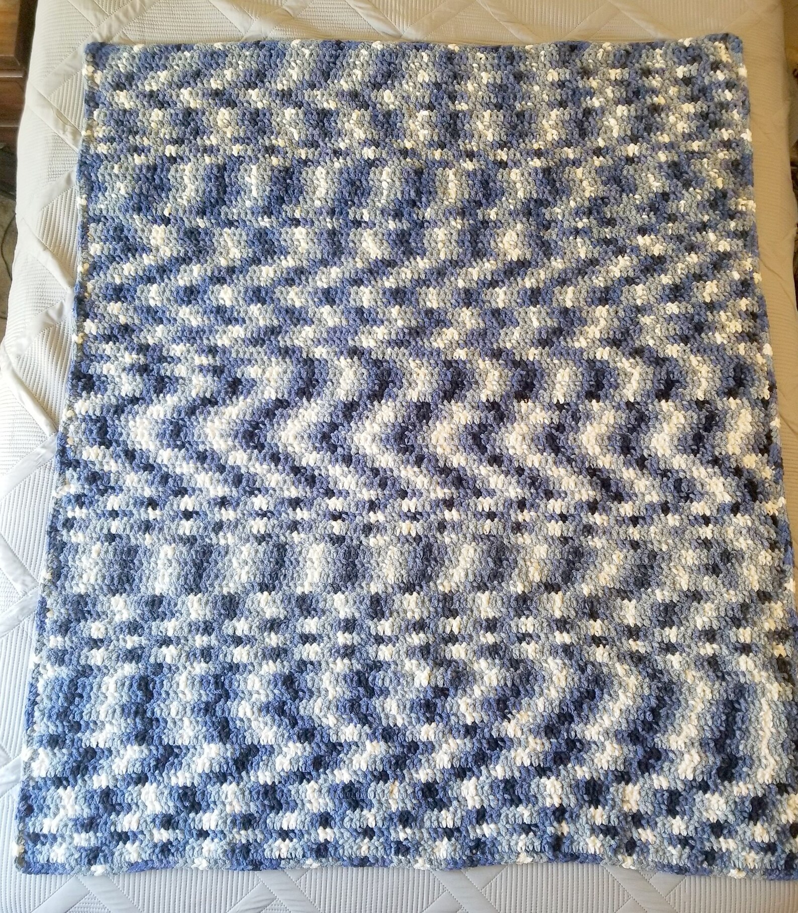 Chunky Blanket Crochet Pattern, PDF Download, Warm Afghan - Etsy