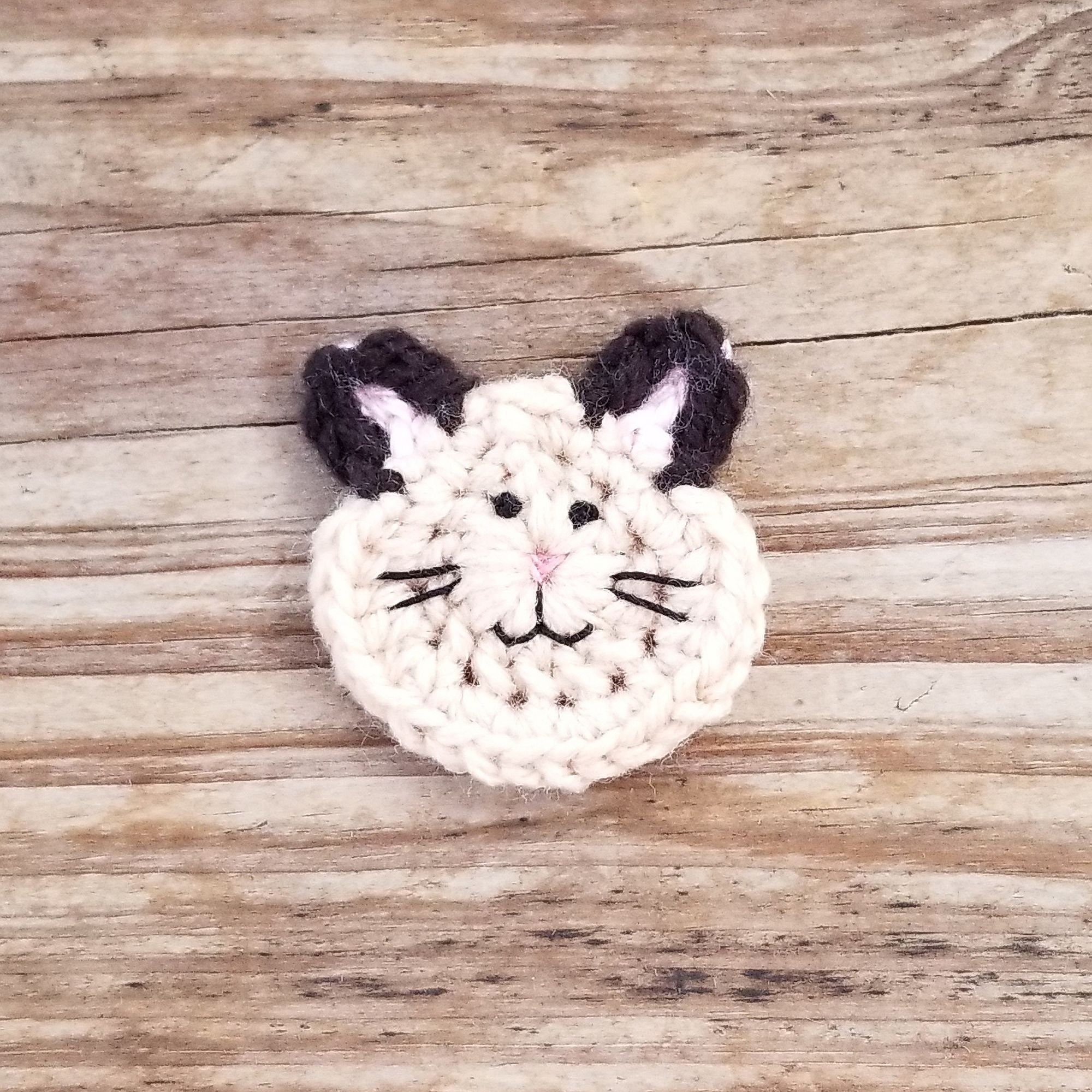 Cat Applique Crochet Pattern PDF Download DIY Pattern - Etsy