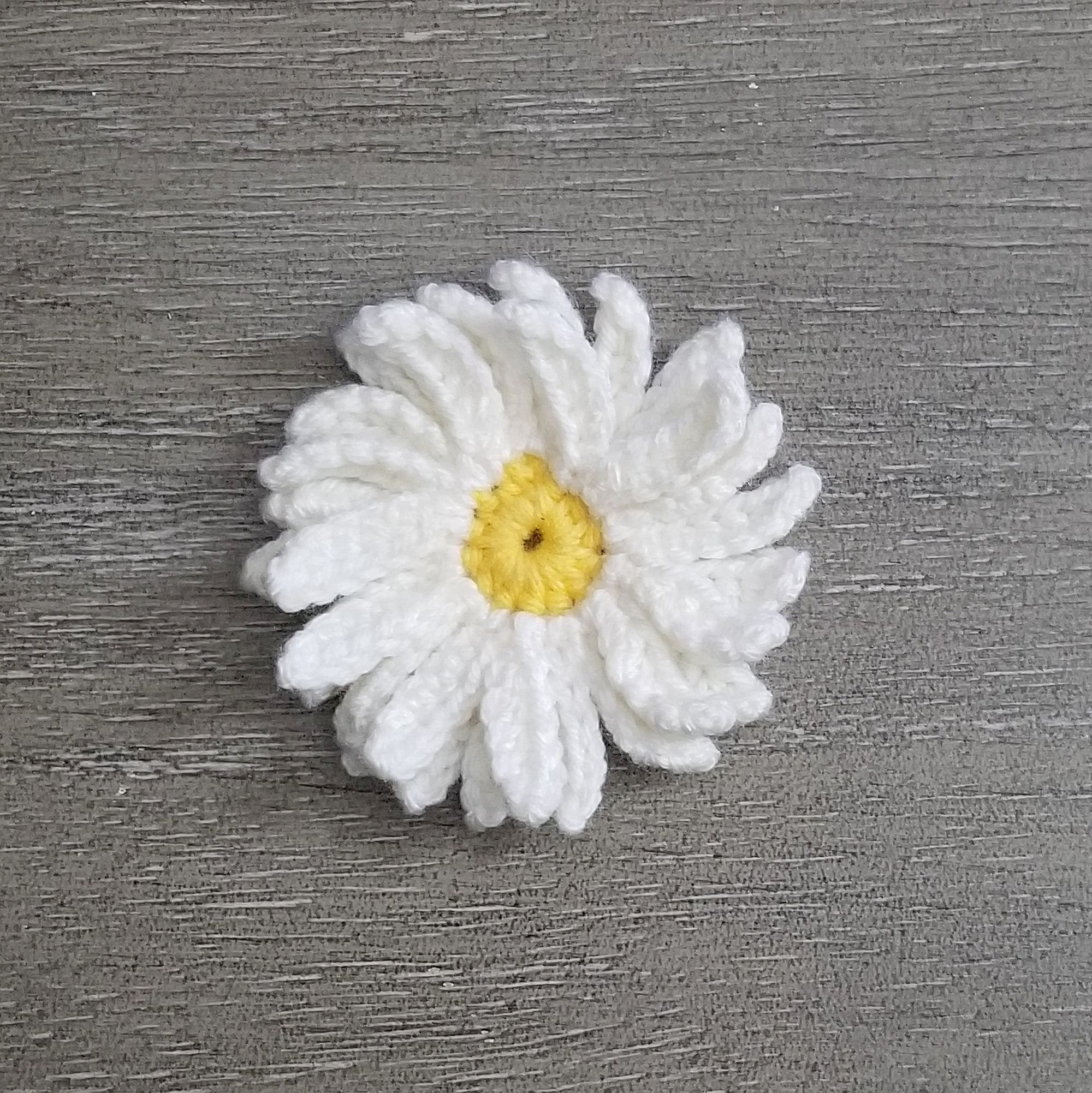 Daisy Applique Crochet Pattern PDF Download Crochet Flower - Etsy