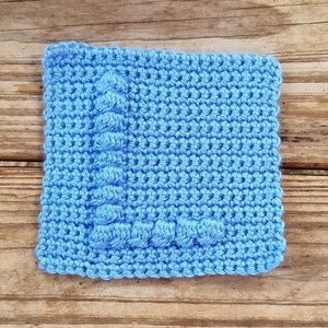 Letter L Afghan Square Crochet Pattern, PDF Download, Blanket Square ...
