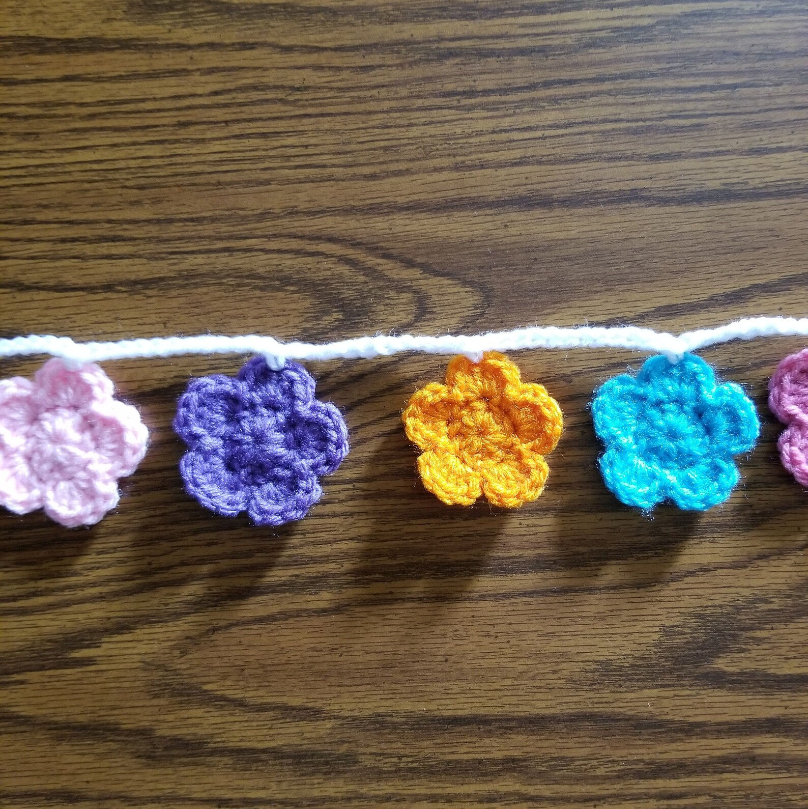 Flower Garland Crochet Pattern PDF Download Home Decor - Etsy