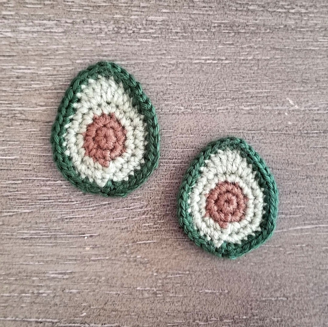 Avocado Applique Crochet Pattern, PDF Download, Food Embellishment - Etsy