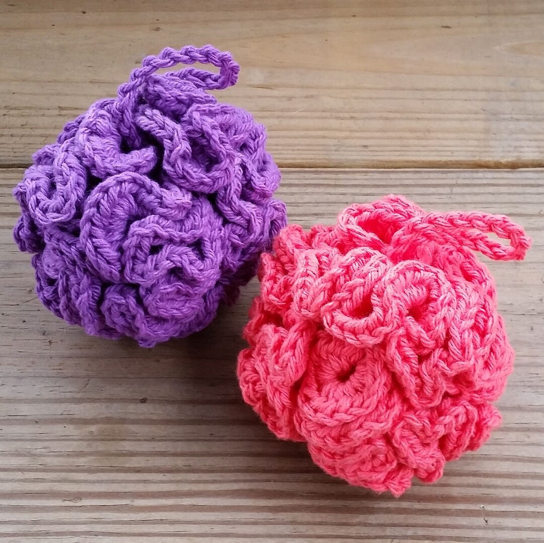 Crochet Bath Puff Pattern, Easy Washcloth, PDF Download - Etsy