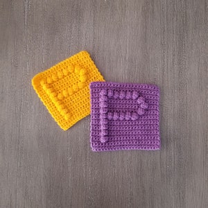 Letter P Afghan Square Crochet Pattern, PDF Download, Blanket Square ...