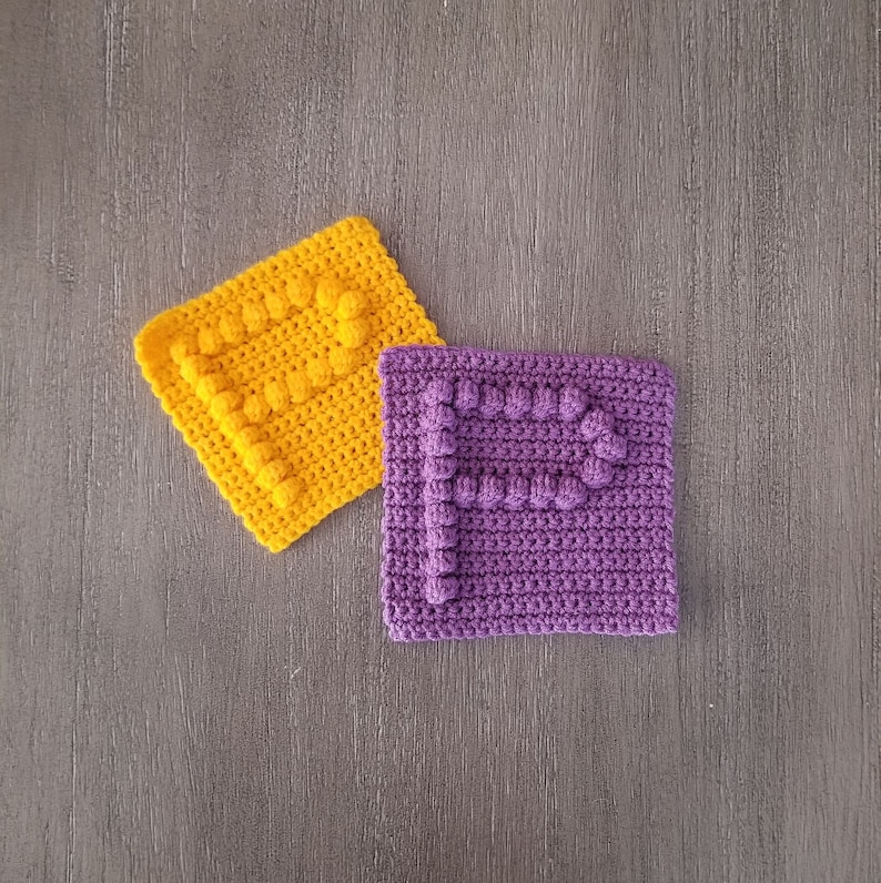 Letter P Afghan Square Crochet Pattern, PDF Download, Blanket Square ...
