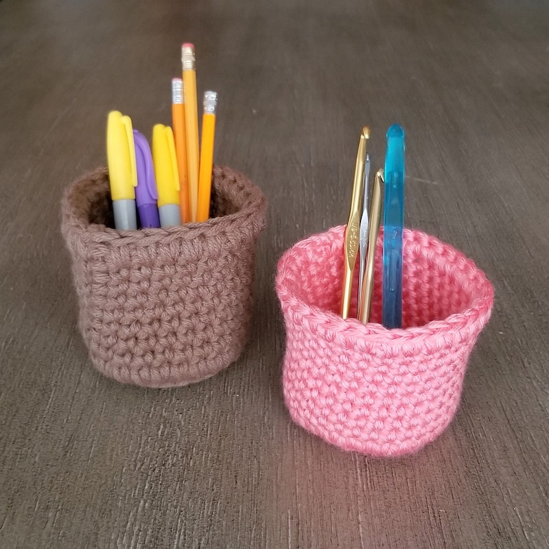 Crochet Pen Holder - Etsy