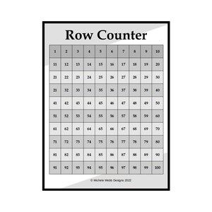 Row Counter Bundle, PDF Download, Crochet Row Tracker - Etsy