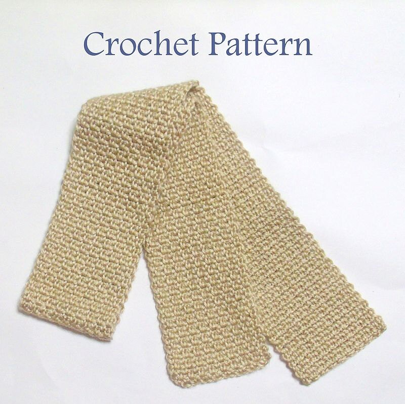 Woven Scarf Crochet Pattern PDF Download Winter Accessories | Etsy