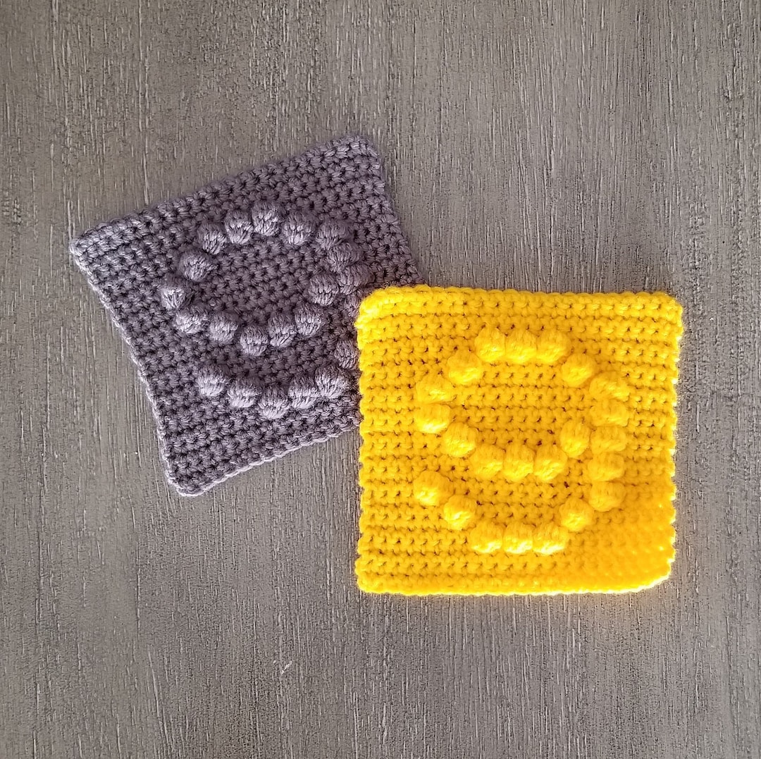 Number 9 Afghan Square Crochet Pattern, PDF Download, Blanket Square ...