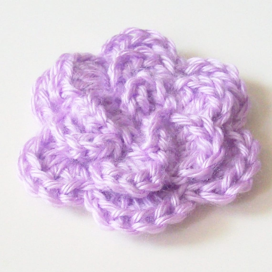 Layered Flower Crochet Pattern, PDF Digital Download, Flower Applique ...