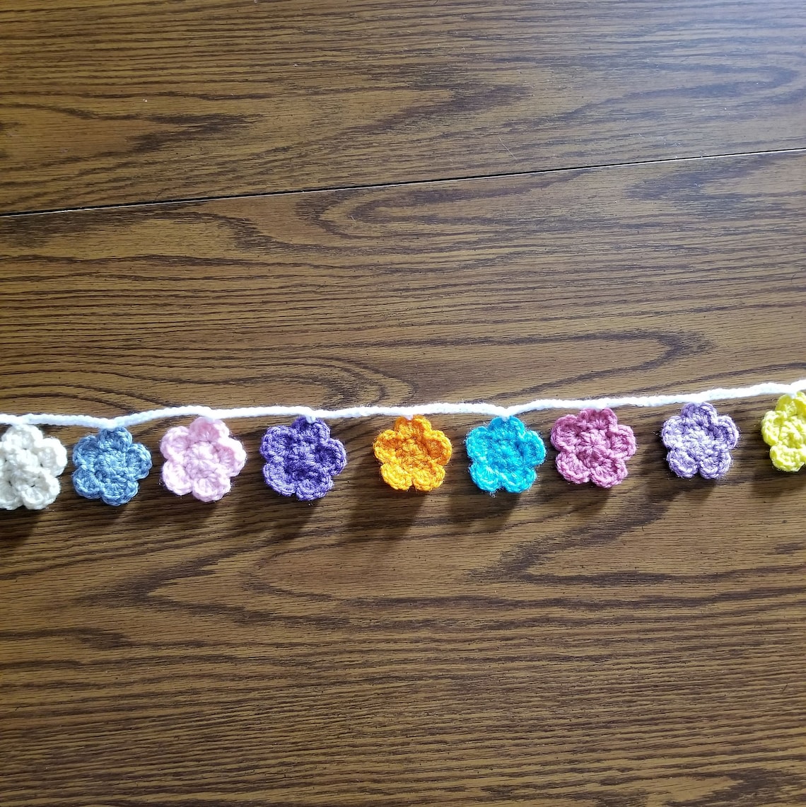 Flower Garland Crochet Pattern PDF Download Home Decor - Etsy