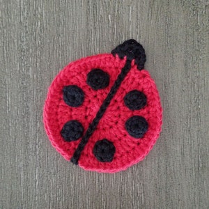 Ladybug Coasters Crochet Pattern, PDF Download, Home Decor - Etsy