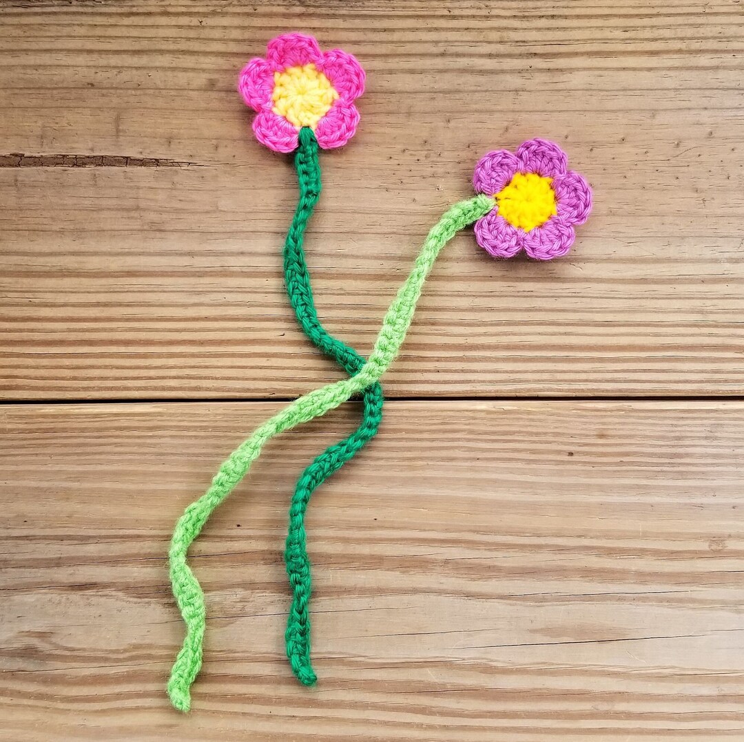 Flower Bookmark Crochet Pattern, PDF Download - Etsy