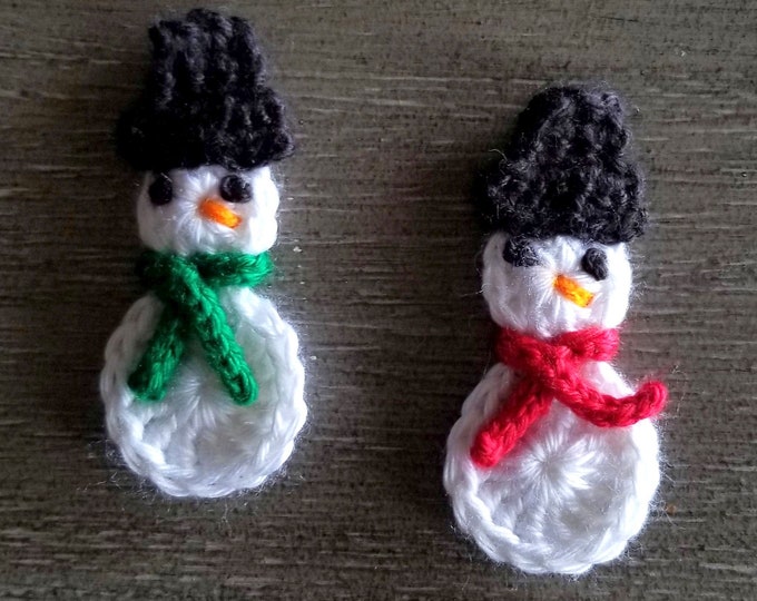 Beginner-friendly Little Crochet Snowman With Hat - Holiday Crochet ...