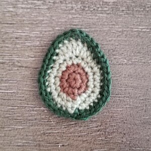Avocado Applique Crochet Pattern, PDF Download, Food Embellishment - Etsy