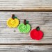 Apple Applique Crochet Pattern, PDF Download, Crochet Food Applique ...