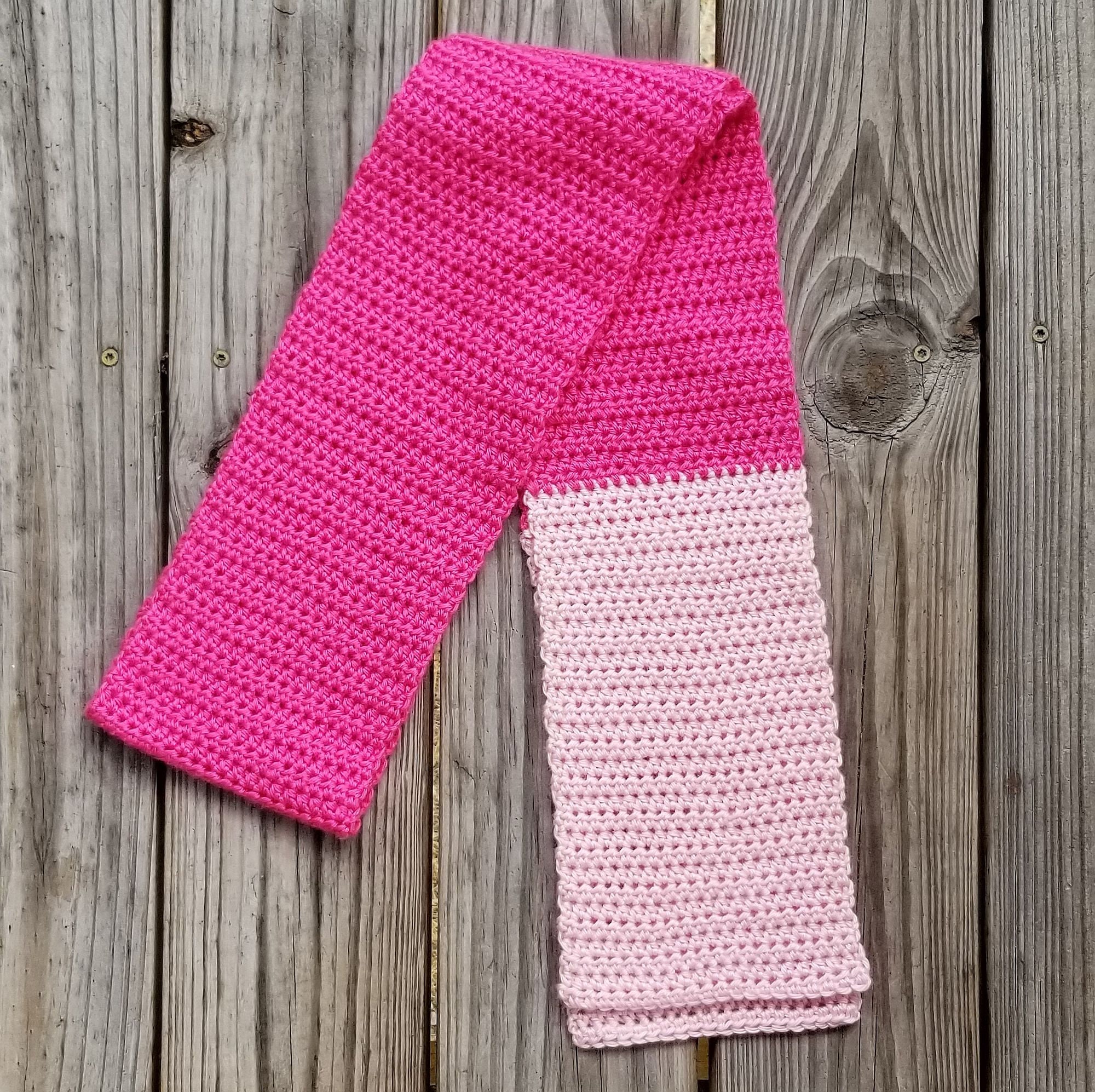 Two-toned Scarf Crochet Pattern, PDF Download, Winter Accessories - Etsy