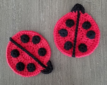 Crochet Pattern for Ladybug Coasters PDF, Fun Hostess Gift, Summer ...