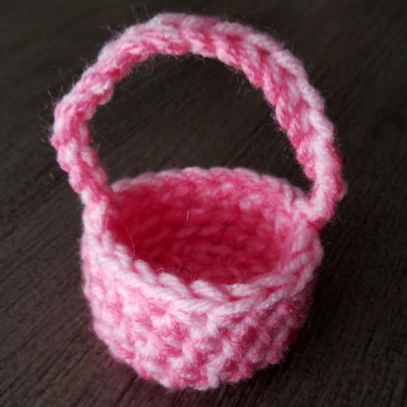 Mini Easter Basket Crochet Pattern, PDF Download, Holiday Decoration - Etsy