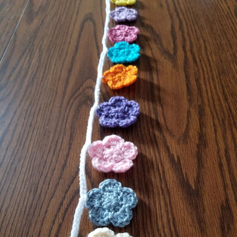 Flower Garland Crochet Pattern PDF Download Home Decor - Etsy