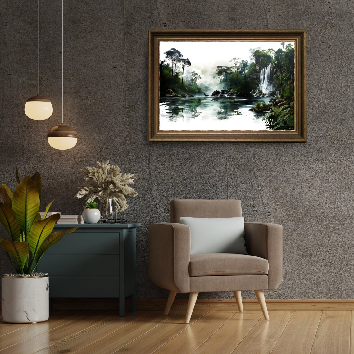 Rainforest Print/jungle Wall Art/jungle Wall Decor/botanical Wall Art ...