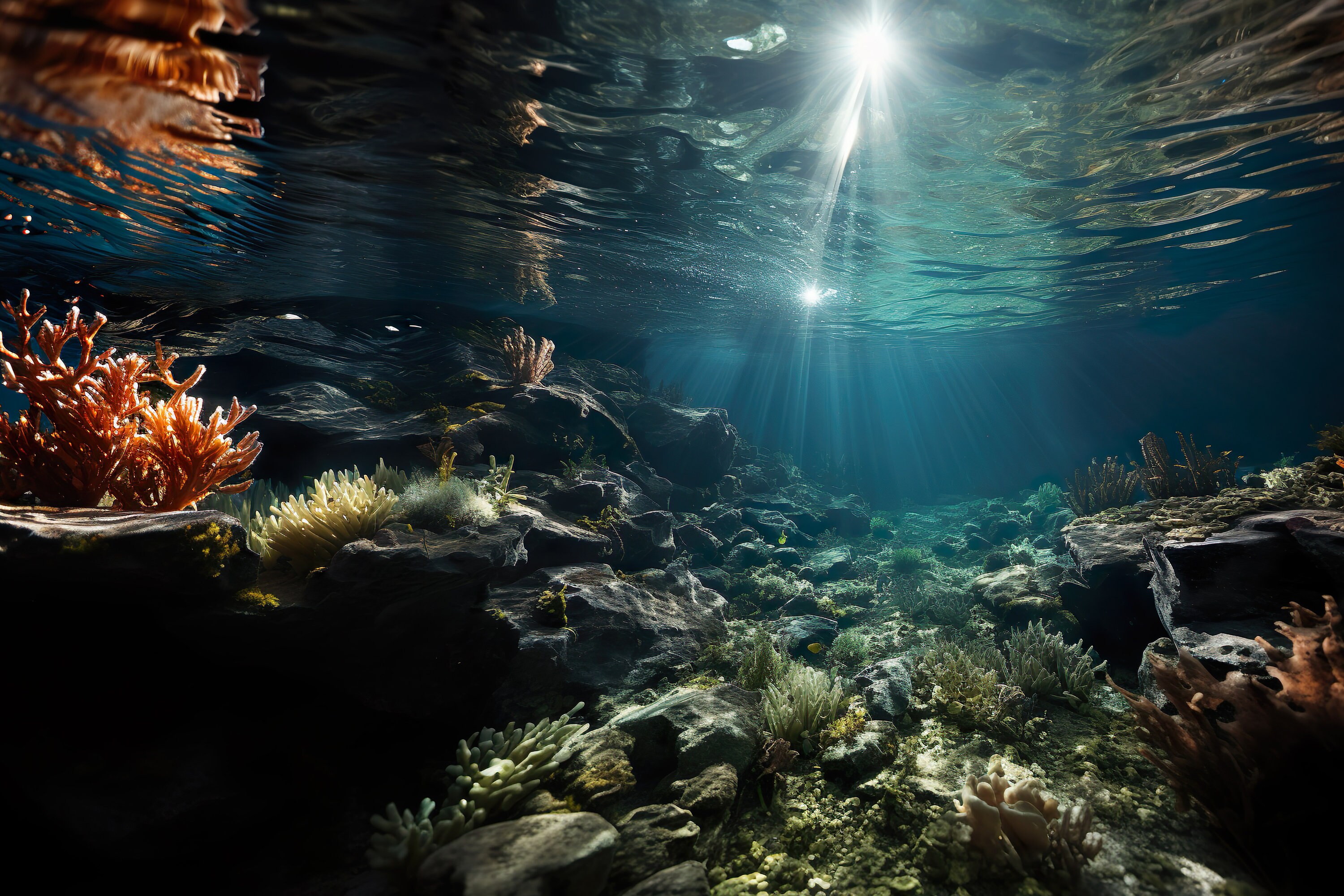Underwater Wall/underwater Digital/underwaterartprint/underwatersea ...