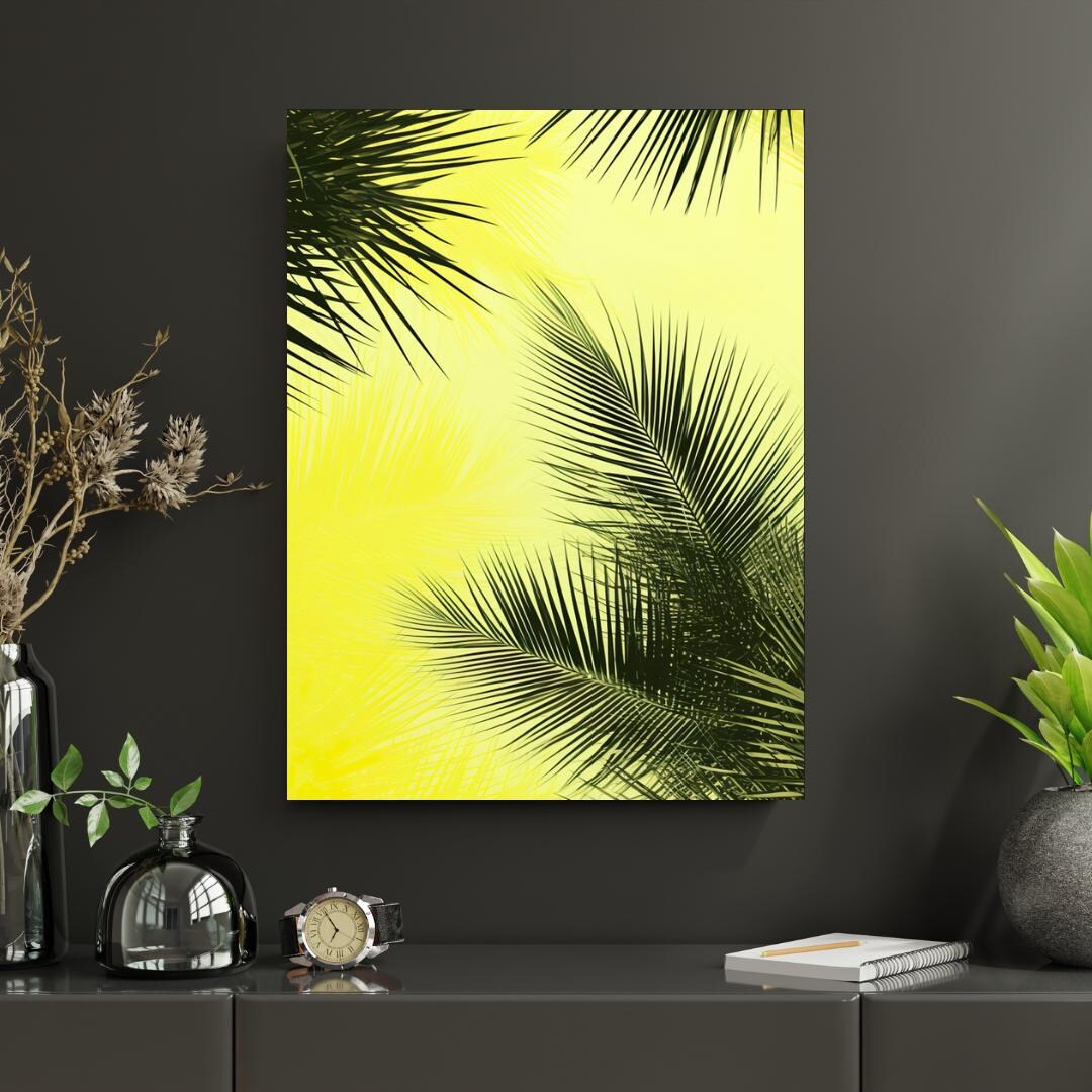 Poster Mate Palm Leaf Wallart/palm Leaves Poster/poster Botanical/palm ...