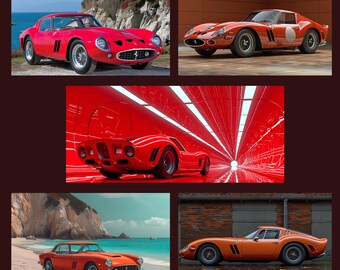Ferrari Poster / Classic Ferrari Art / Ferrari Car Poster / Ferrari ...