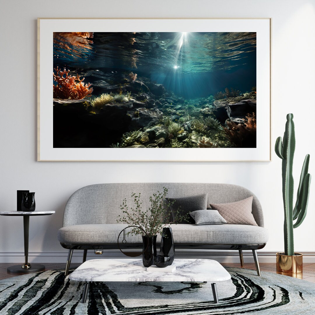 Underwater Wall/underwater Digital/underwaterartprint/underwatersea ...