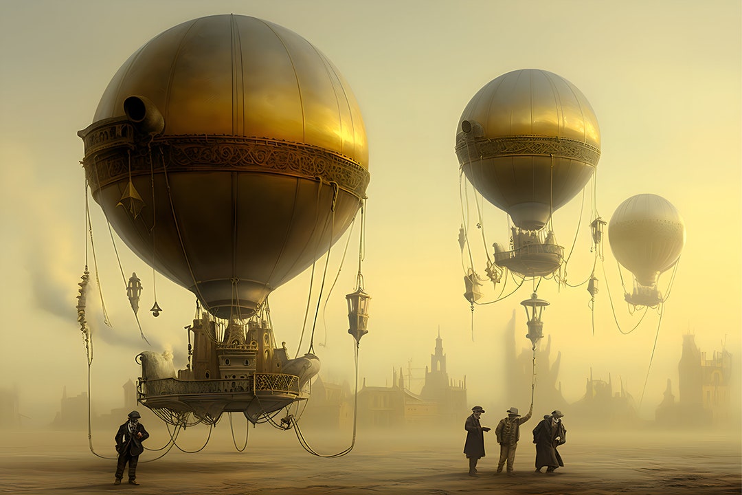 Steampunk Wall Art/steampunk/retro Futurism Decor/retro Futurism Art ...