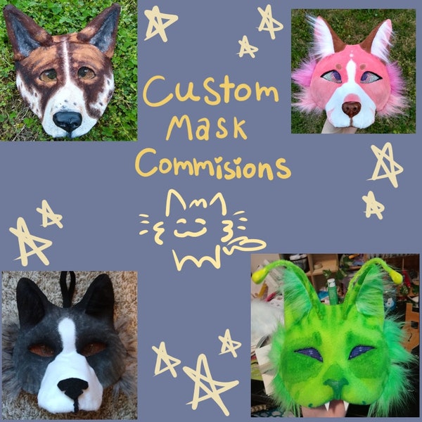 Furry Mask - Etsy