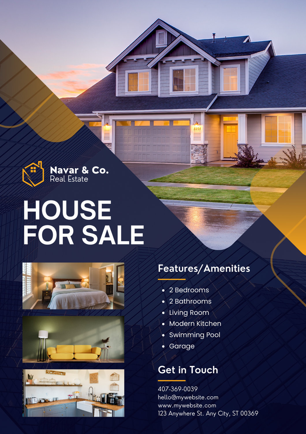 Realtor House for Sale Flyer Template PDF Digital Editable Immediate ...
