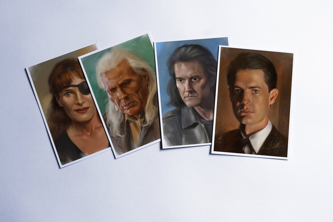Twin Peaks Character Postcards, Cult TV Art Prints, David Lynch Gift ...